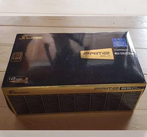 Блок питания Seasonic prime gold 850w