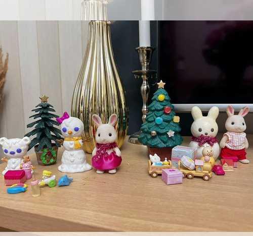 Sylvanian families новый год с елкой