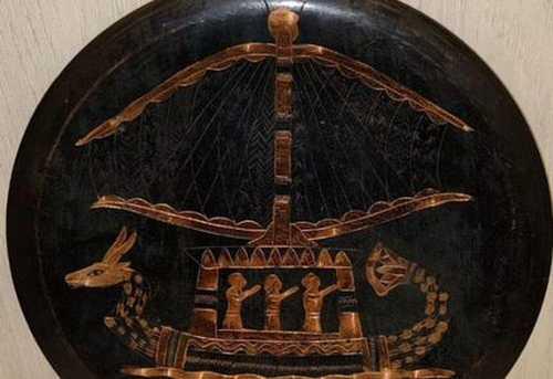Тарелка настенная медь Египет