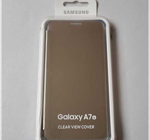 Чехол Clear View на Samsung A7(2016) оригинал