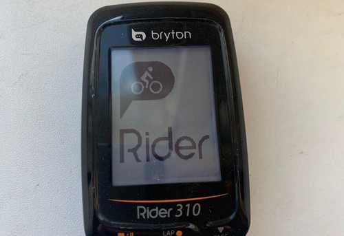 Велокомпьютер bryton rider 310 gps