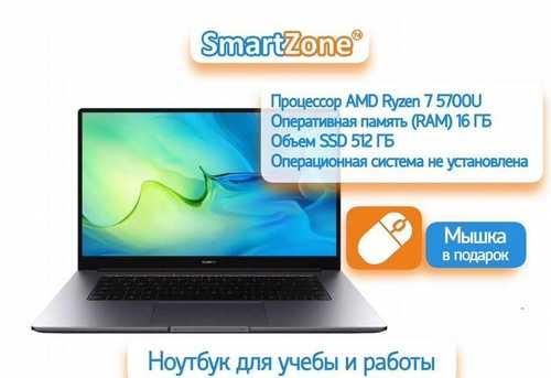 Ноутбук huawei MateBook D 15 R7/16/512