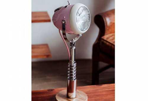 Настольная лофт лампа «MotoSpring Oak Pink»
