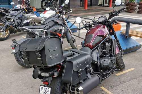 Боковые кожаные кофры для Honda CMX1100 Rebel