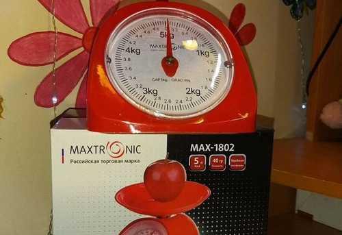 Весы кухонные механические maxtronic max-1802, нов