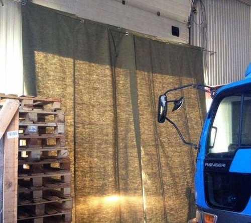 Тент шторы из брезента для гаража