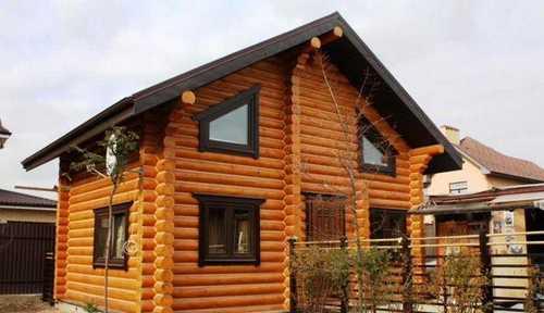 Дома, бани, беседки из оцилиндрованного бревна