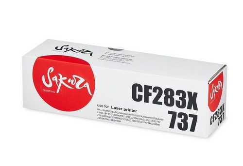 Картридж sakura CF283X/737 для HP, Canon