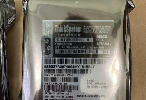 Жесткий диск, Lenovo ThinkSystem 960Gb SSD sata6Gb
