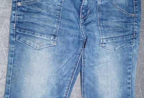 Бриджи джинсовые брюки лен