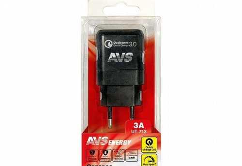 USB сетевое зарядное устройство AVS 1 порт UT-713