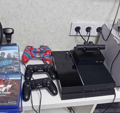 Sony playstation 4 pro с играми бу