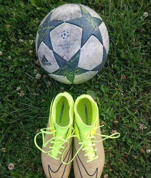 Бутсы nike Hypervenom leather TC FG