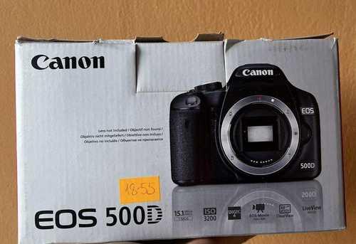 Коробка от фотоаппарата canon 500D с аксессуарами