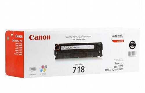Картридж Canon 718 черный (2662B002) Новый