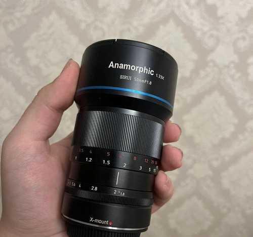 Объектив Sirui 50mm f1.8 anamorphic x mount