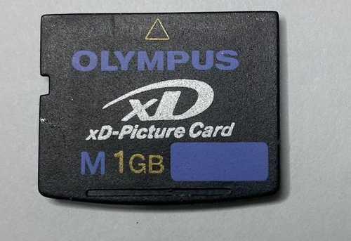Карта памяти olympus XD 1 GB
