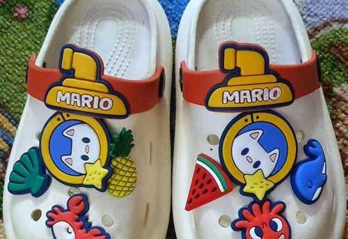 Сабо Cheerful Mario 17 см по стельке