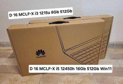 16" HUAWEI MateBook D16 MCLF-X, 512 ГБ, Core i3-1215U, RAM 8 ГБ, Intel UHD Graphics