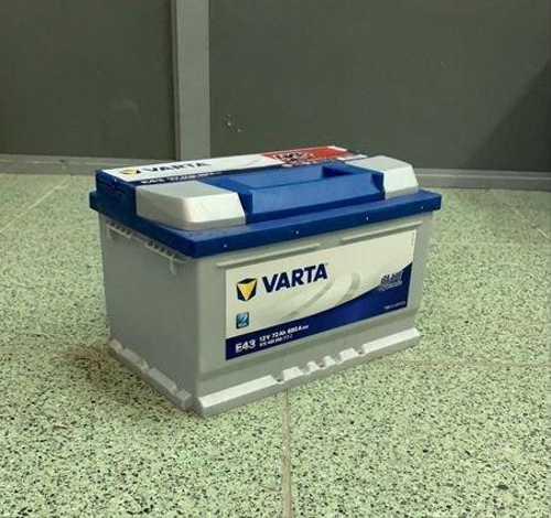Аккумулятор Varta E43 E11 E12 72 74 75 77Ah достав