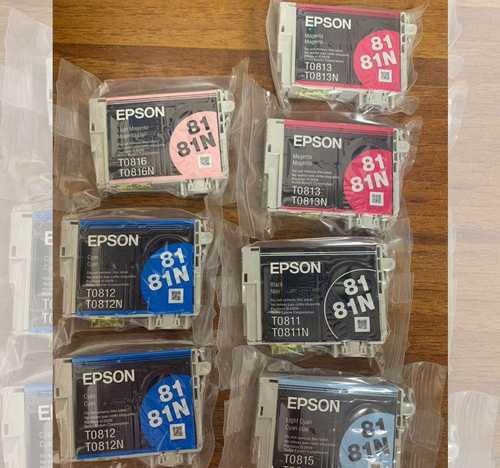 Картриджи Epson T0811, T0812, T0813, T0815, T0816