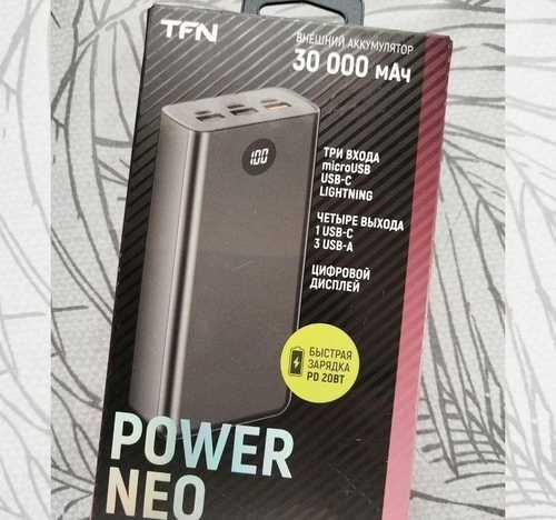 Внешний аккумулятор TFN power NEO 30000