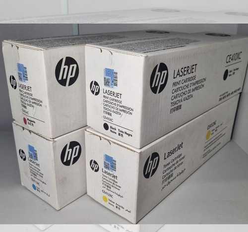 Оpигинaльные каpтриджи HP CE410XC + CF411AC + CF41