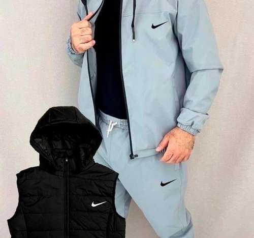 Костюм Nike плащевый с жилеткой