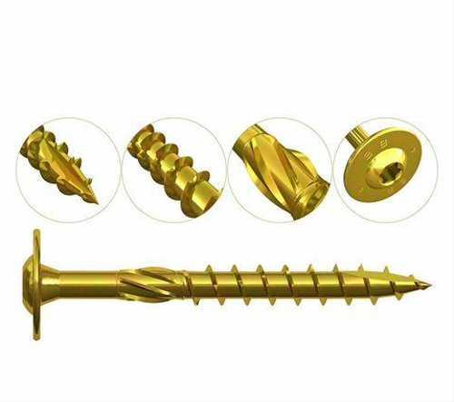 Саморез констр. тарельчатый 6х180 (50) Torx 30