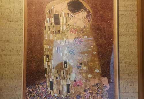 Картина 50*70 Густав Климт "Поцелуй"