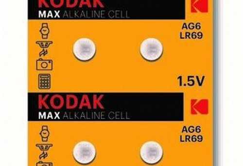 Батарейки Kodak AG6 (370) LR920, LR69 KAG6-10 MA