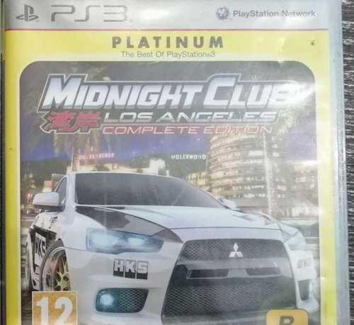 Midnight Club Los Angeles. Platinum. Диск для PS3