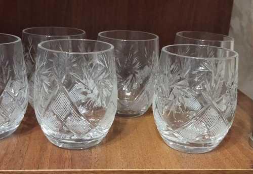 Новые хрустальные стаканы Неман Беларусь 6 шт