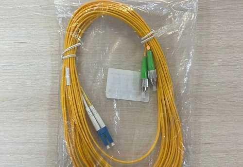 Патч-корд оптический duplex LC(UPC) -FC(APC) 7m 2m