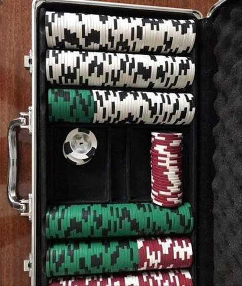Покерный набор более 340 керамических фишек