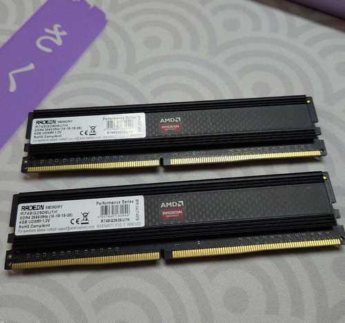 Оперативная память DDR4 (2x4gb)