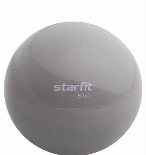 Медбол GB-703, 6 кг, тепло-серый пастель Starfit