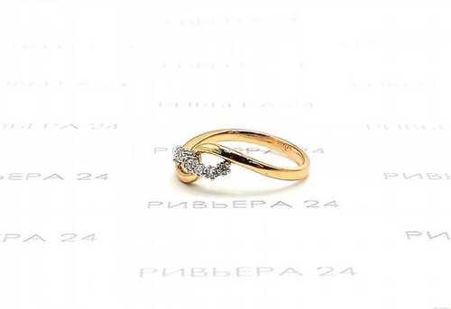 Золотое кольцо с бриллиантами 585 пробы 7Бр-Кр57-0
