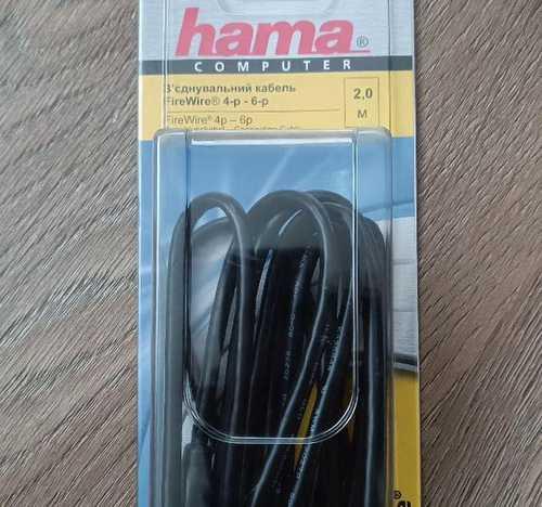 Кабель Hama H-45031 FireWire 4p/6p (m-m) 2.0 m