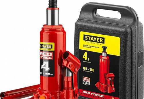 Stayer RED force 4т 195-380мм домкрат бутылочный