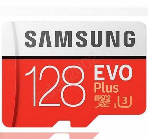 Карта памяти Samsung EVO Plus microSD 128гб