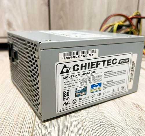 Блок питания Chieftec APS-500w, 80 