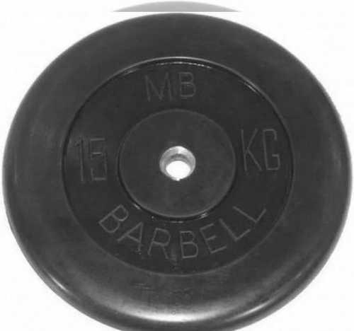 M B barbell диски обрезиненные 26 MM 15 KG