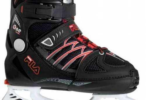 Коньки раздвижные fila X-One Ice Black-Red Vor819