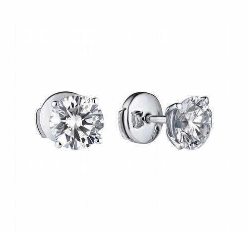 Пусеты GIA 1,00 ct K/VS1 - 1,00 ct K/VS2 Round Diamonds