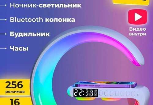 Беспроводная RGB смарт колонка-лампа 4 в 1