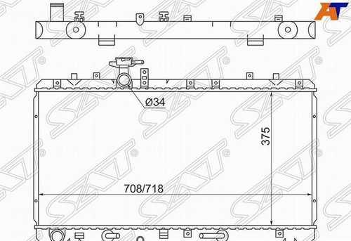 Радиатор охлаждения Сузуки SX4 06