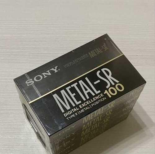 Блок новых аудиокассет Sony Metal SR 100