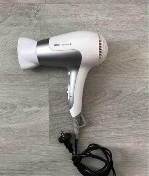 Фен Braun HD 580 Satin Hair 5, белый/серебристый