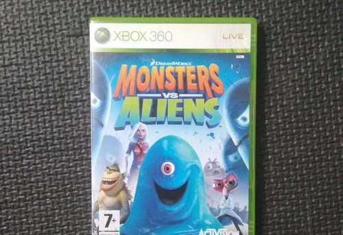 Monsters vs aliens игра диск для Xbox 360